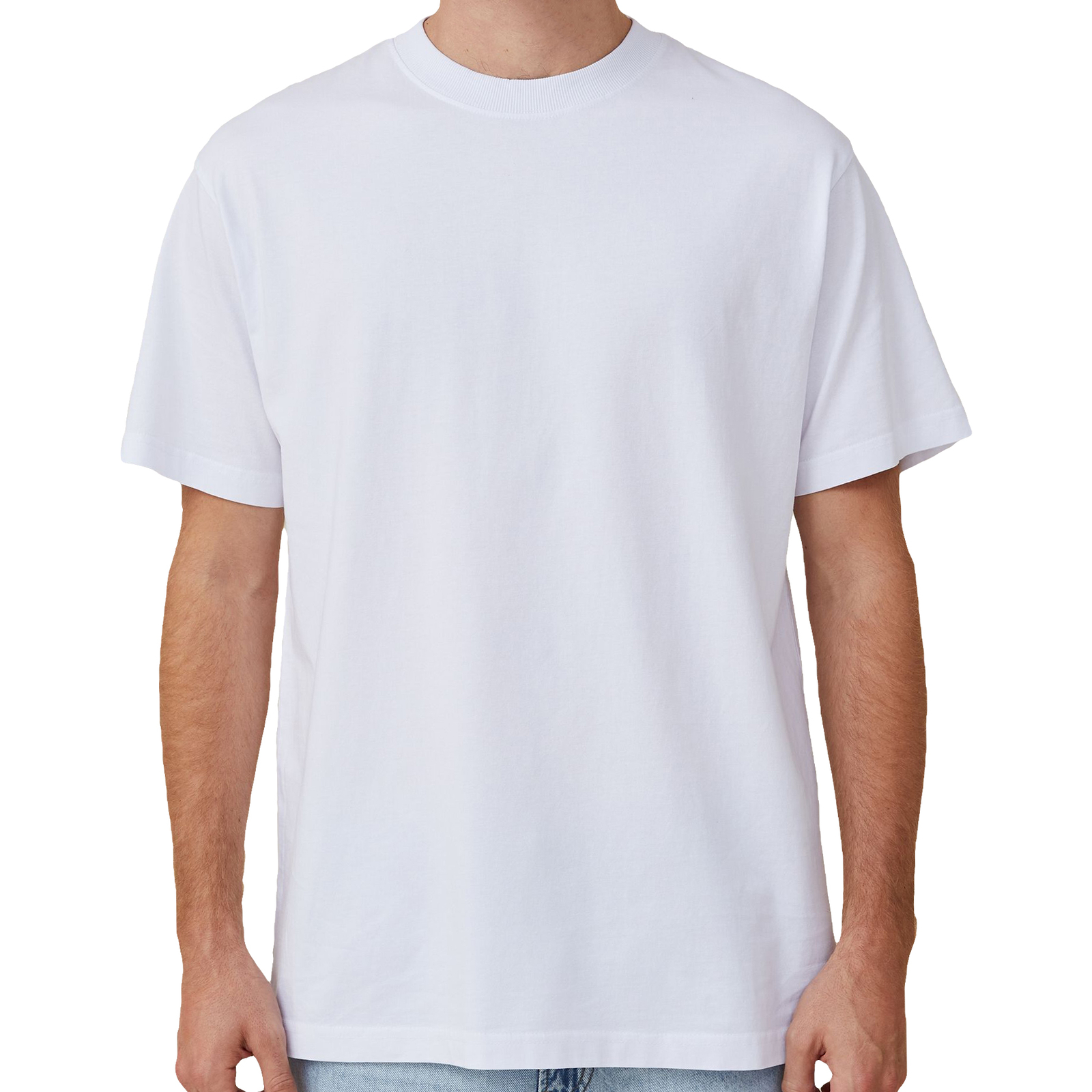 Adult 100% Cotton T-Shirt Unisex Men's Basic Plain Blank Crew Tee Tops Shirts Wh | eBay Australia