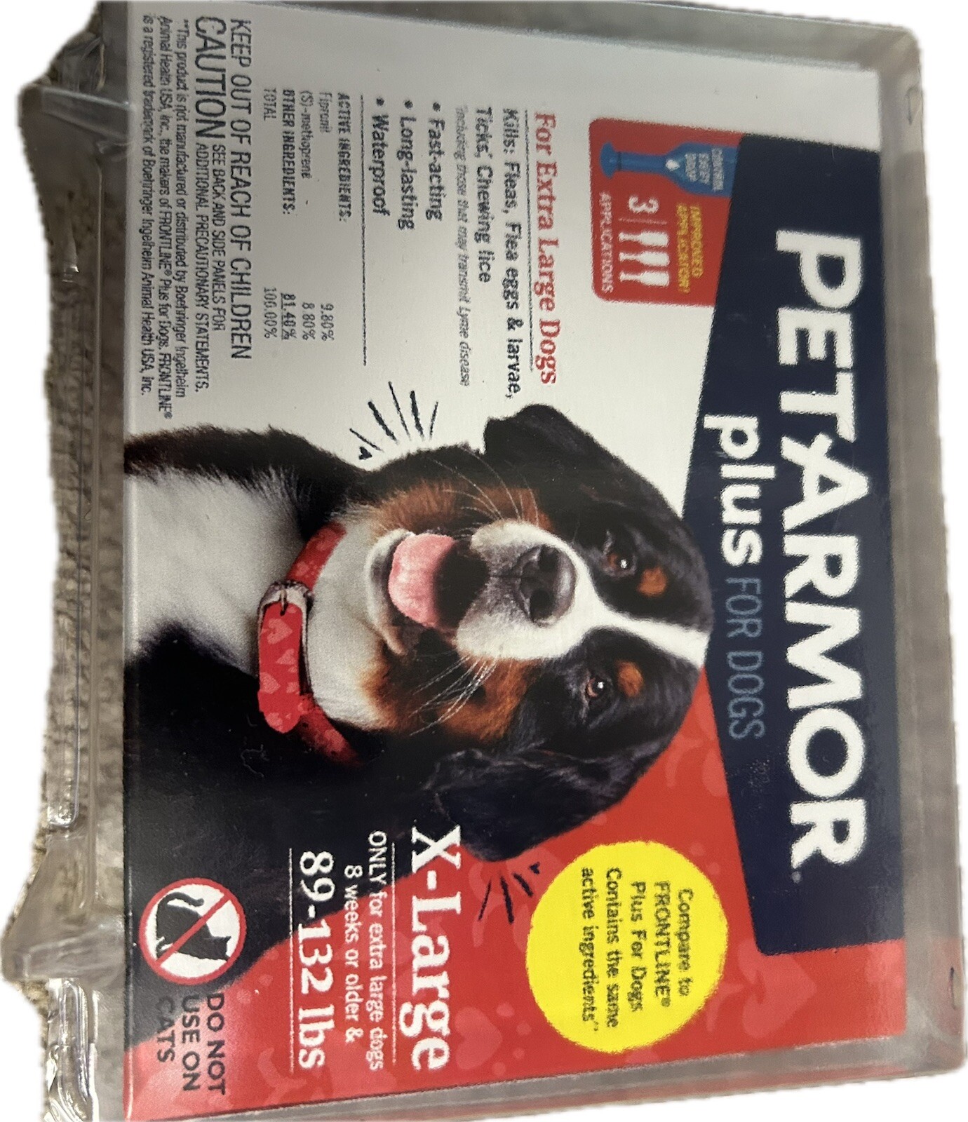Pet Armor Plus Flea and Tick Treatment for X-Large Dogs - Pack of 3 ...