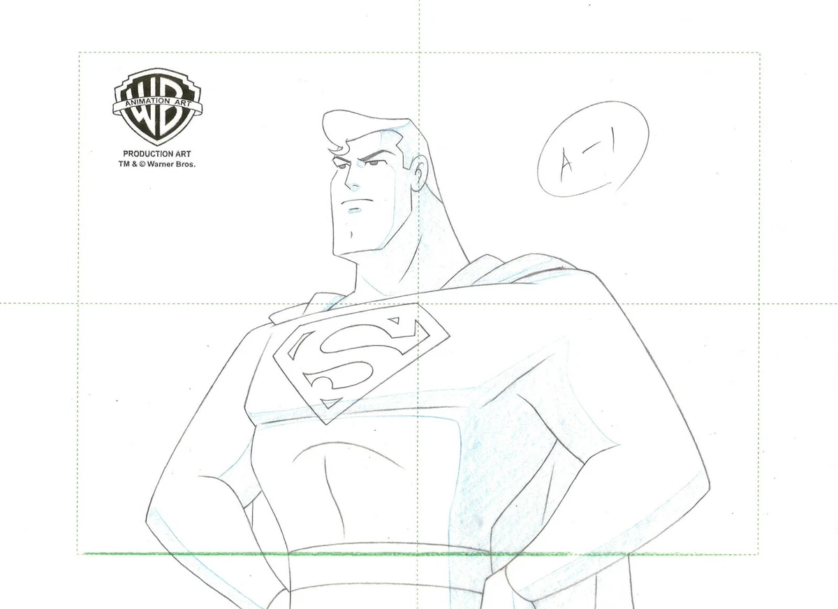 Superman Cartoon Drawing