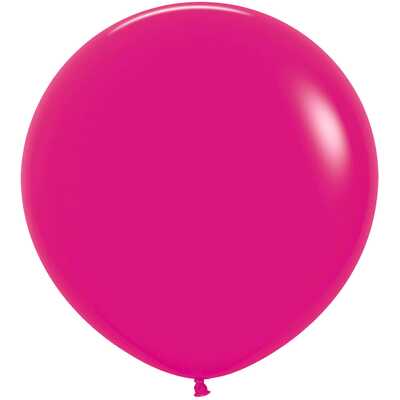 Hot Pink Round Balloon 90cm Round Helium Quality Party Baby Shower ...
