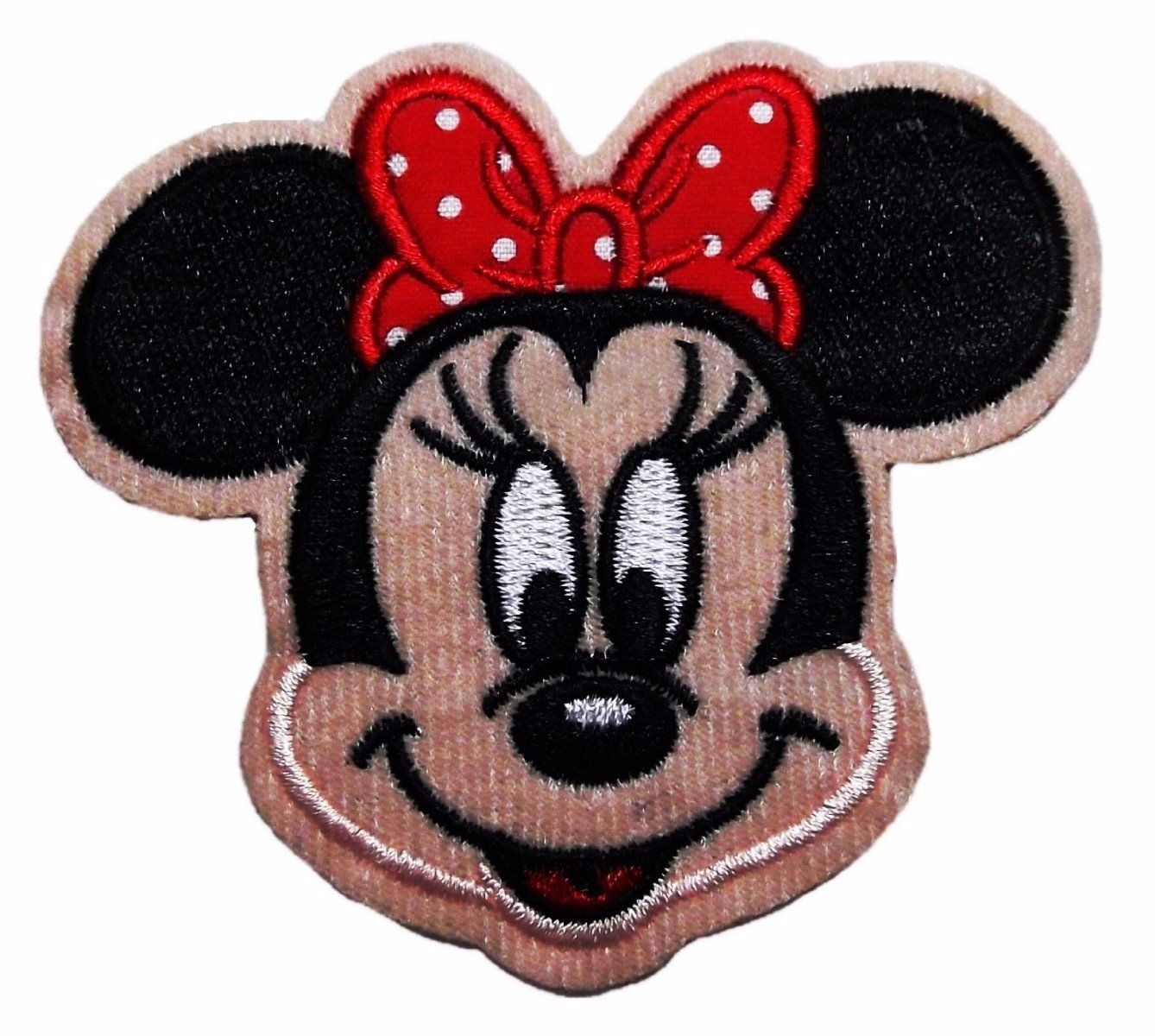 Disney's Minnie Mouse Smiling Face 3" Tall Embroidered Patch | eBay