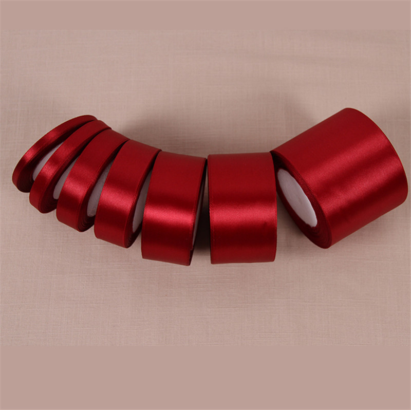 (25 YARDS) SATIN RIBBON roll craft xmas presents wedding party holiday ...