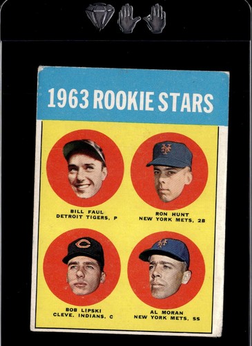 1963 Topps #558 Rookie Stars Faul/Ron Hunt/Lipski/Moran VG | eBay