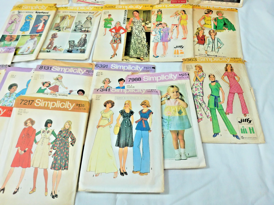 Lot of 67 Vintage Sewing Pattern 50's-60's-70's McCall Simplicity ...