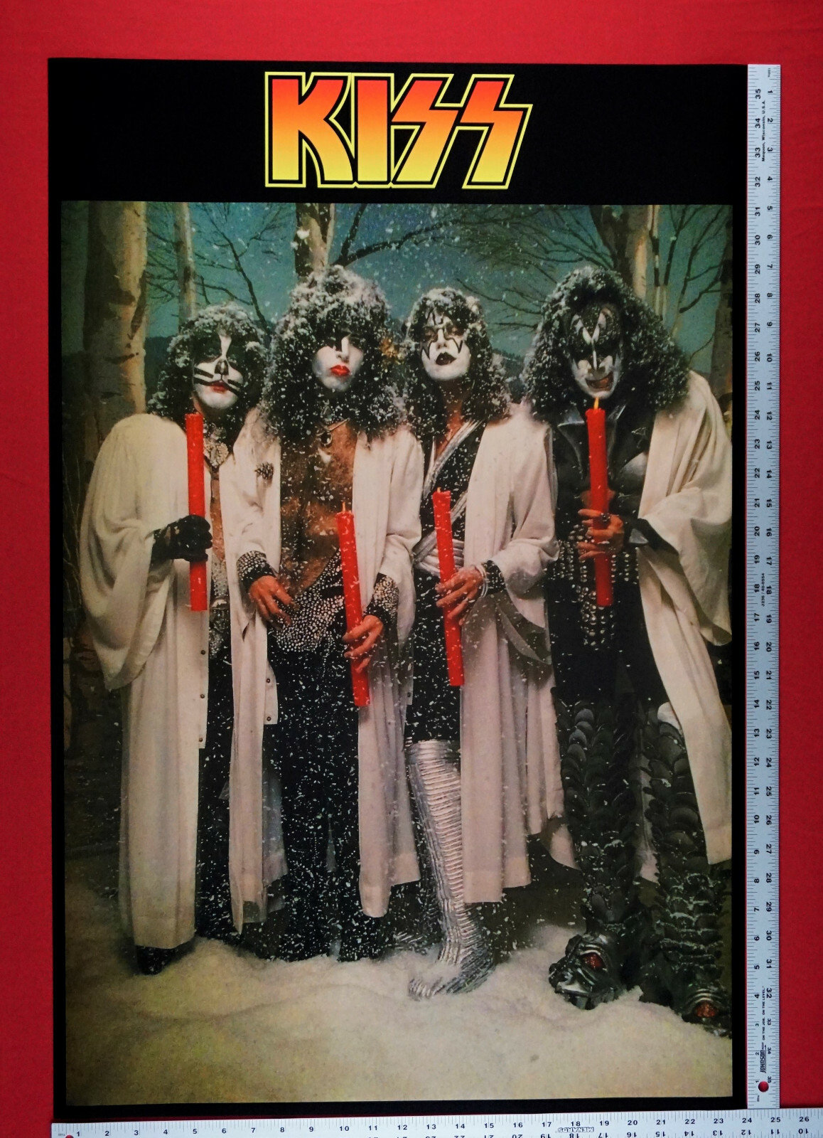 Kiss Rock Band Winter Gene Simmons Stanley Peter Criss Ace Poster 24X36 ...