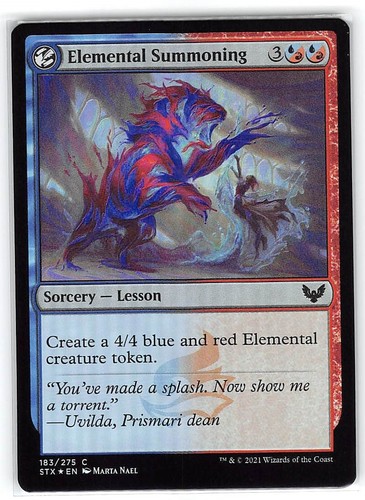 Elemental Summoning *FOIL Common* Magic MtG x1 Strixhaven | eBay