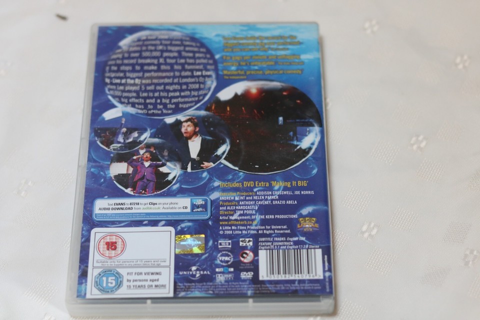 Lee Evans - BIG Live at The O2 - 2008 - DVD | eBay