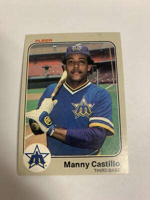 1983 Fleer Manny Castillo Seattle Mariners | eBay