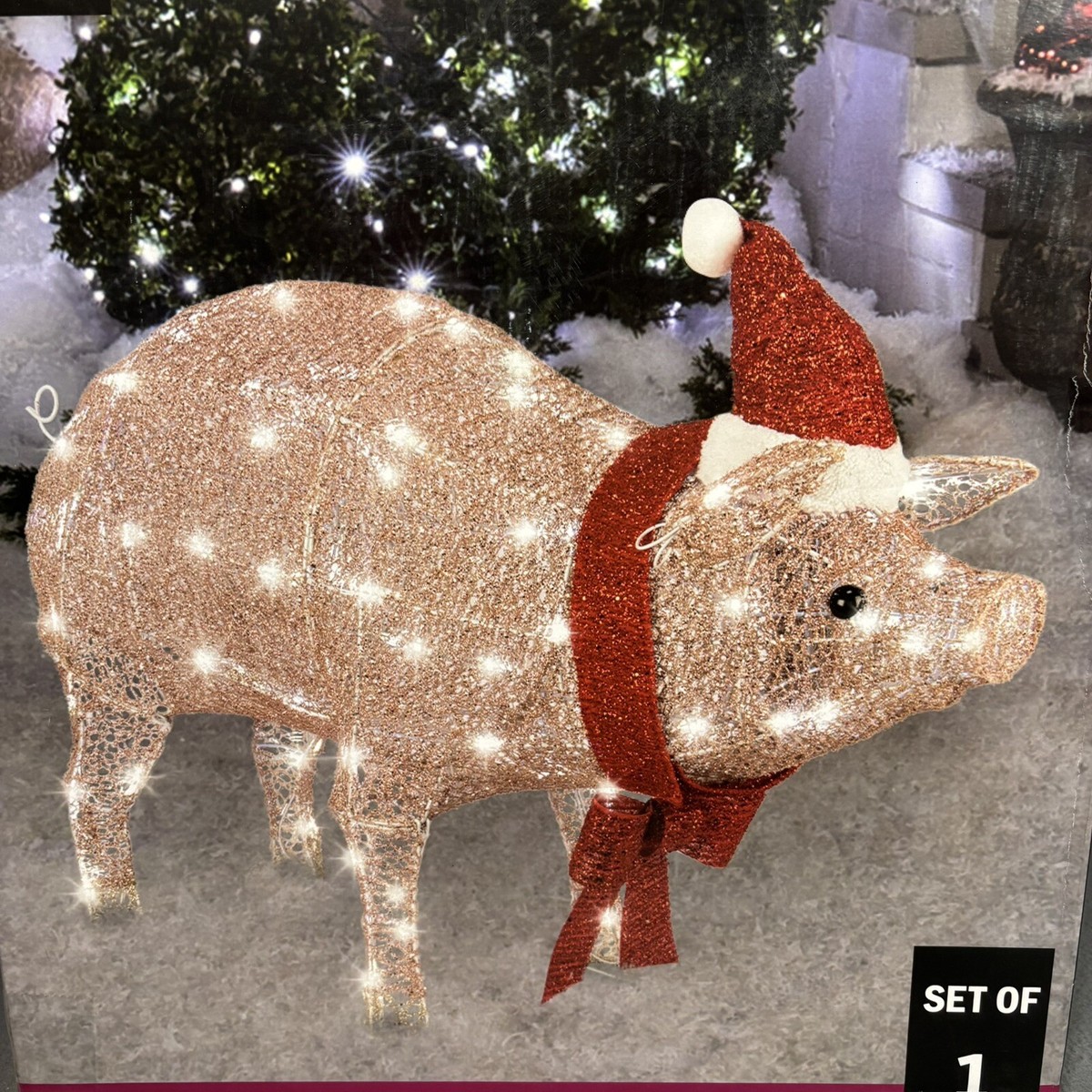 Pig Christmas Lights Asbury Court Is Back For Tacky Lights, Plus New