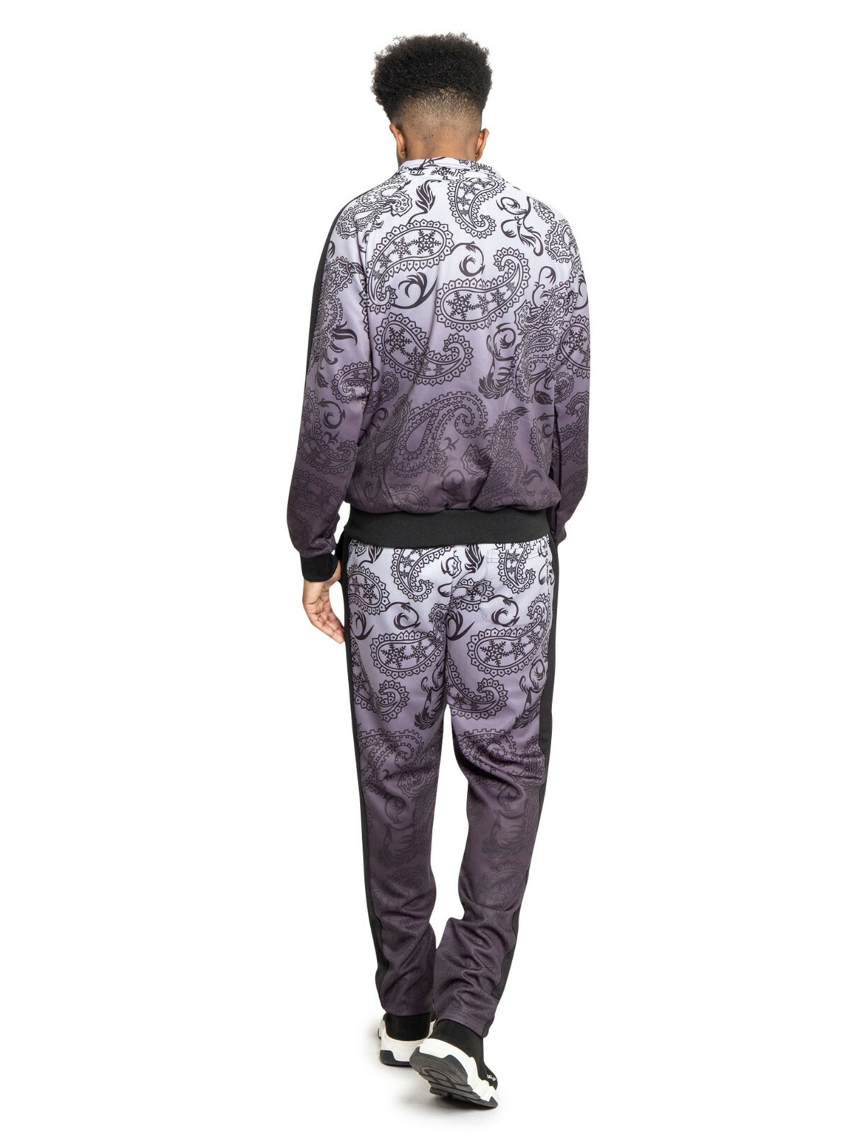 Men's Paisley Gradient Ombre Track Suits 2 Piece Sweatsuit Set S~5XL ...