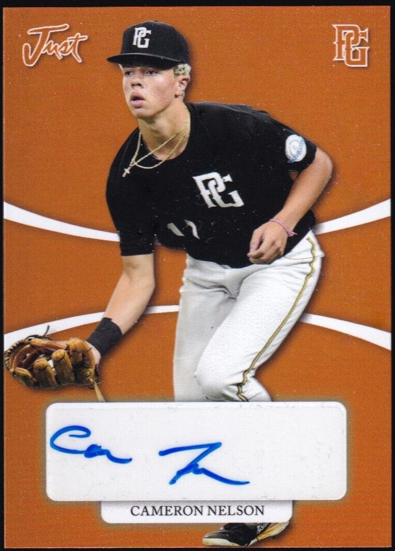 2022 Leaf Perfect Game National Showcase - Just Minors Gems Autographs Cameron Nelson #GA-CN1 ...
