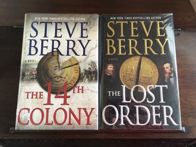 THE 14th COLONY #11 & LOST ORDER #12 ,Steve Berry, SIGNED,1st printings ...