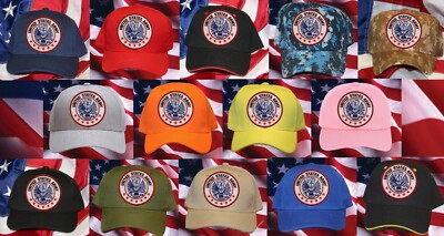 US ARMY LOGO SEAL HAT PATCH CAP DOD COMMAND USA VET RETIREMENT GIFT ...