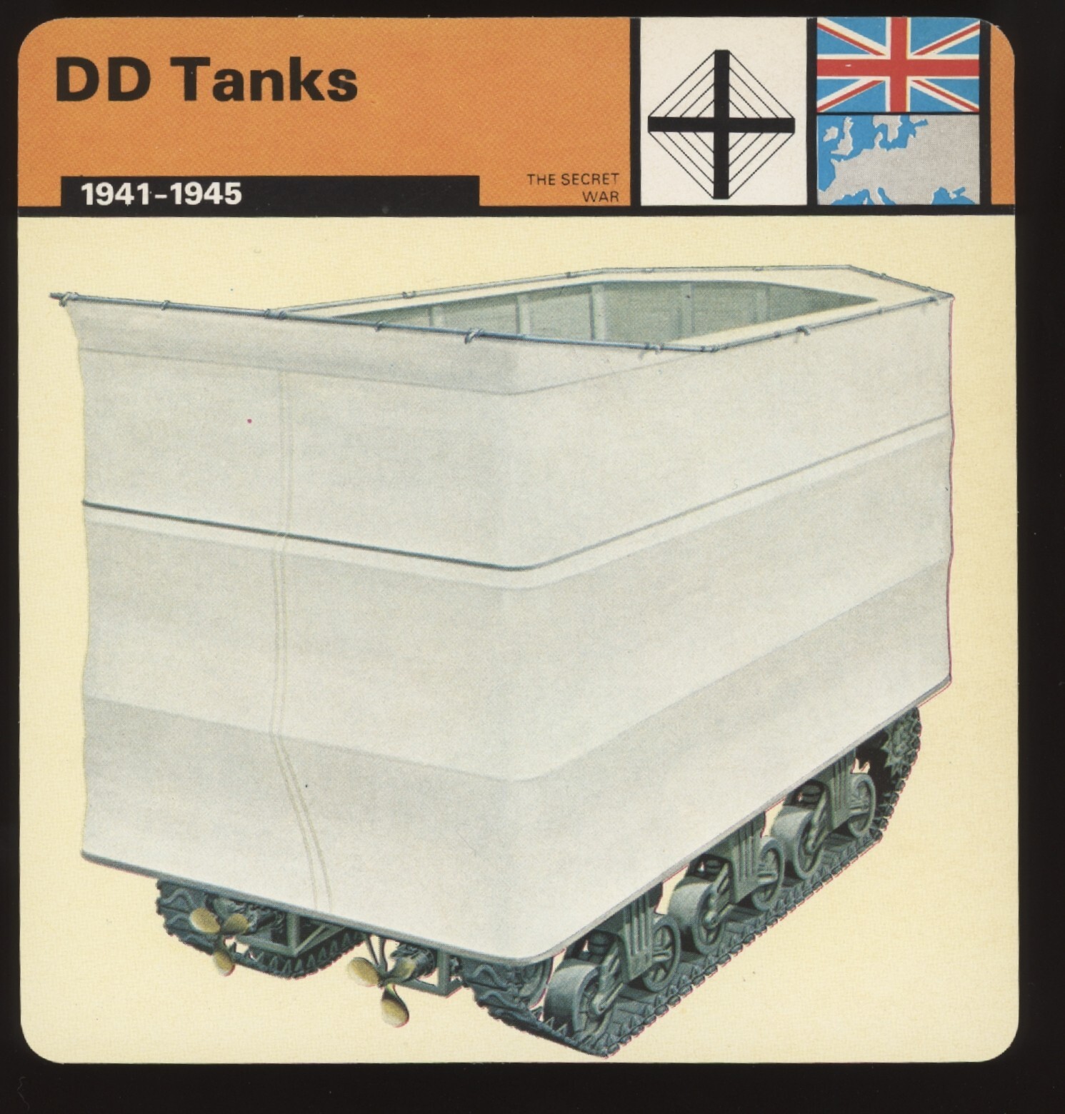 DD Tanks Edito Service Card Second World War II Secret | eBay