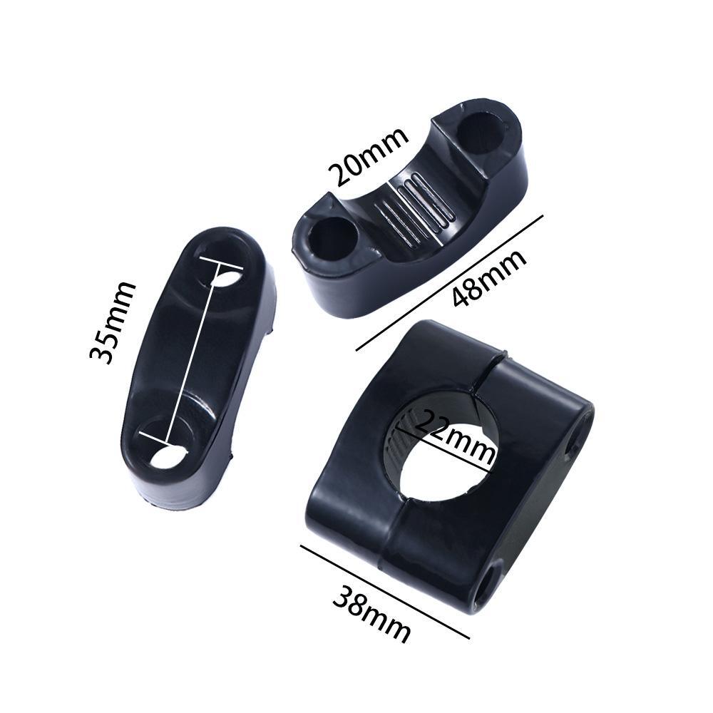 1Pair Riser Mount Clamps Fat Bar Riser Motorcycle HandleBar Clamp ...