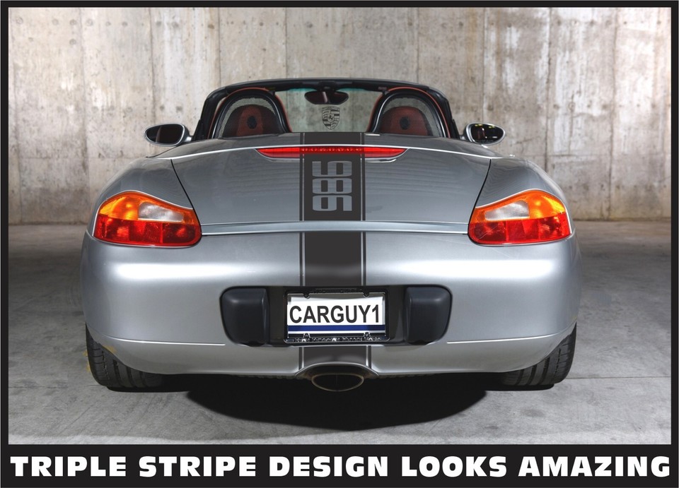 Racing Hood Stripe for all Porsche Boxsters 986 Models - Two Designs | eBay