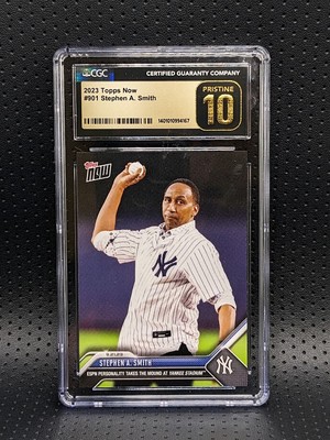 2023 Topps Now Stephen A. Smith CGC **PRISTINE 10** First Pitch **FREE ...