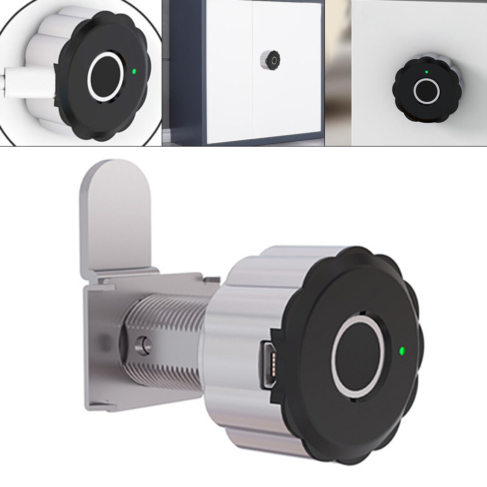 Electronic Cabinet Door Locks Fingerprint Lock Smart Biometric Drawer ...