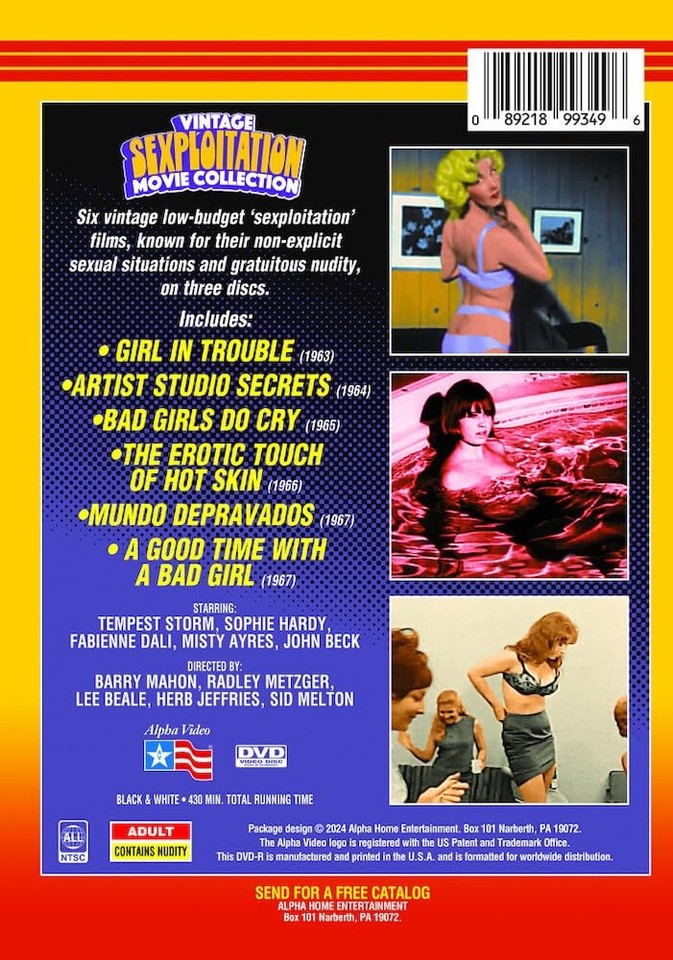 Vintage Sexploitation Movie Collection (DVD) Tempest Storm John Beck ...