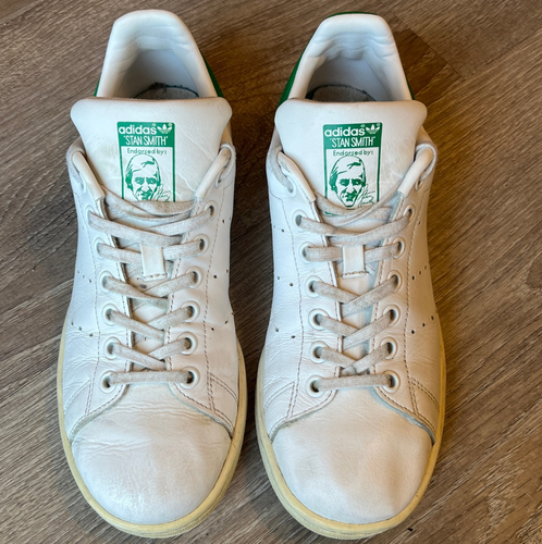 Adidas Stan Smith Retro Tennis Shoes White Green Label Womens 7 Mens 6 ...
