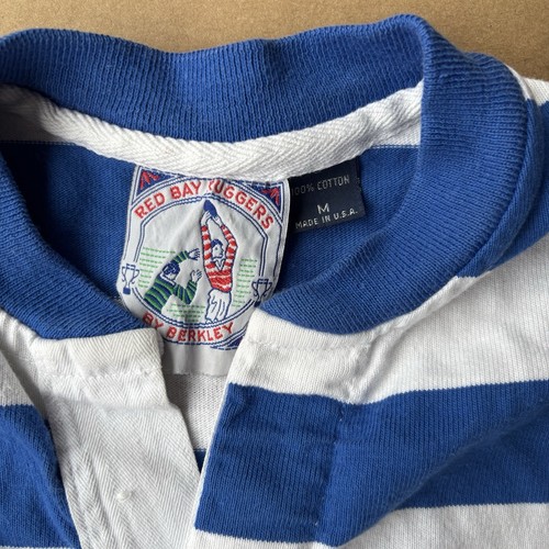 Vintage Authentic Rugby Shirt Mens Medium Collared Rugby Made In USA ...