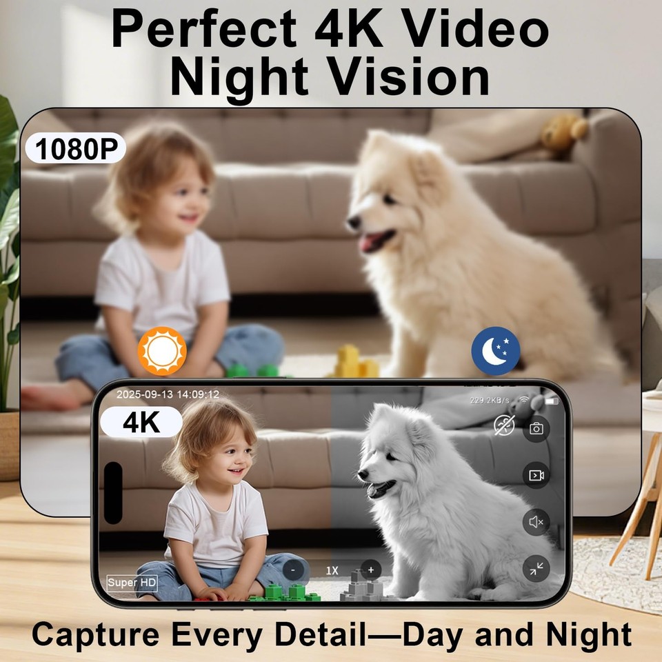 Mini Camera - 4K HD Wireless Small Camera - Tiny Indoor Security Camera ...