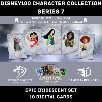 Topps Disney Collect Disney100 Character Collection Series 7 EPIC ...