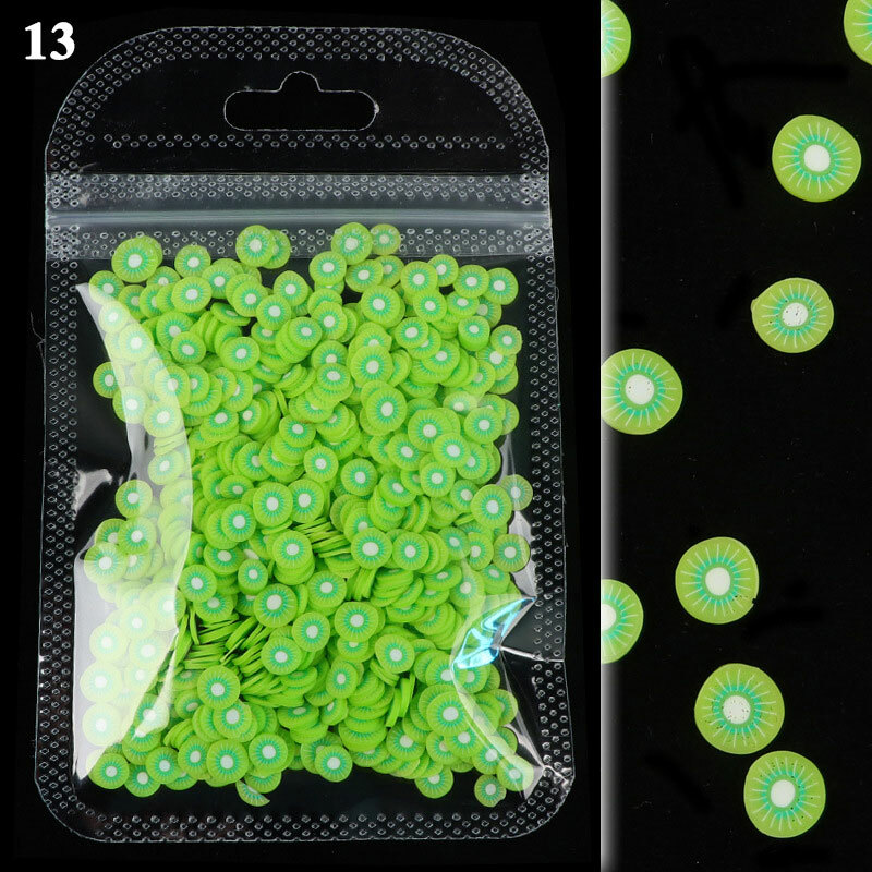 Mixed Fruit Nail Art Fimo Stickers Tips Decoration Polymer Clay Slice ...