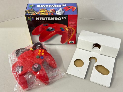 Official Red Controller w/Original BOX! (Nintendo 64 N64) Authentic ...