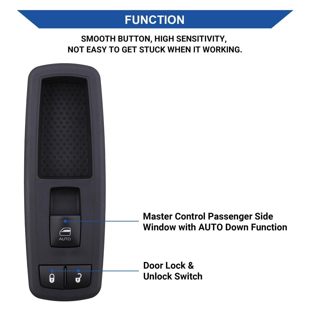 1pc Black 4602544AG Window Switch for Chrysler Town & Country 2008-2012 ...