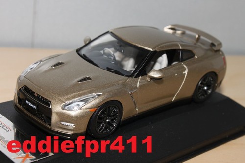 1/43 2015 NISSAN GT-R R35 45TH ANNIVERSARY GOLD GODZILLA IXO PREMIUM X ...