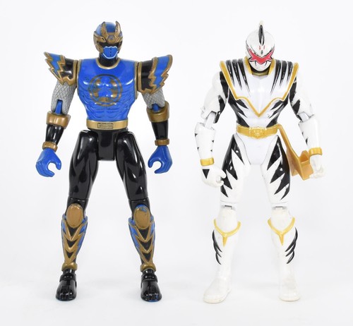 Bandai Power Rangers Ninja Storm Blue Ranger Dino Thunder White Ranger ...