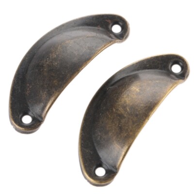 Vintage Cup Handles Cabinet Hardware Kitchen Cupboard Retro Shell ...