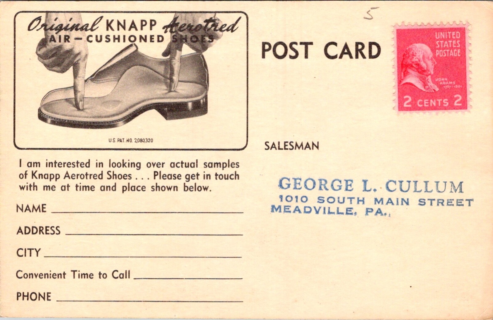 Postcard Brockton, MA Knapp Brothers Aerotred Cushioned Shoes ...
