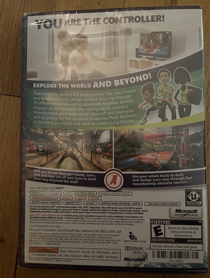 Kinect Adventures! Xbox 360 & One Brand New Factory Sealed 2010 ...