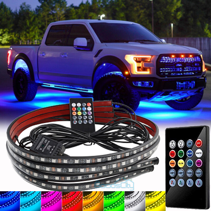 Luces Led De Colores Para Autos Iluminación Multicolor Debajo De La ...