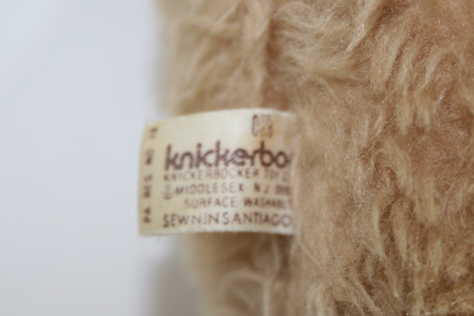Plush Knickerbocker Bear Vintage 12" Blue Check Bib Booties Stuffed ...