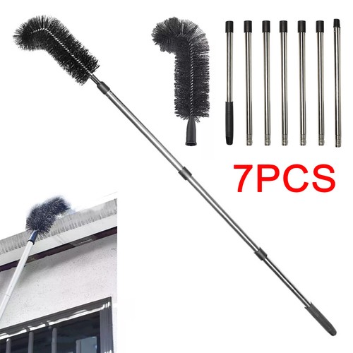 Gutter Cleaning Brush Roofing Tool with Extendable Pole Guard Cleaner ...