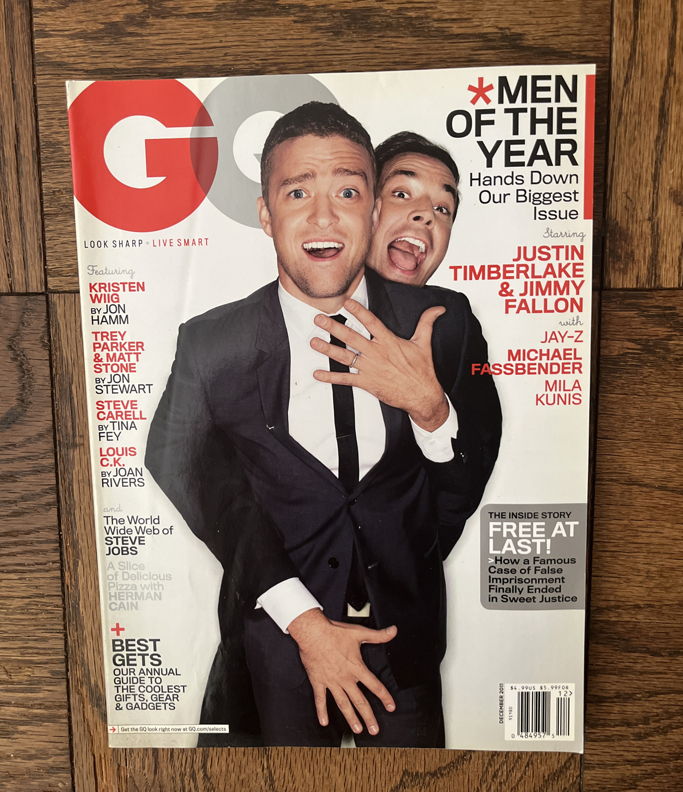 GQ MAGAZINE DECEMBER 2011 Justin Timberlake JImmy Fallon Mila Kunis ...