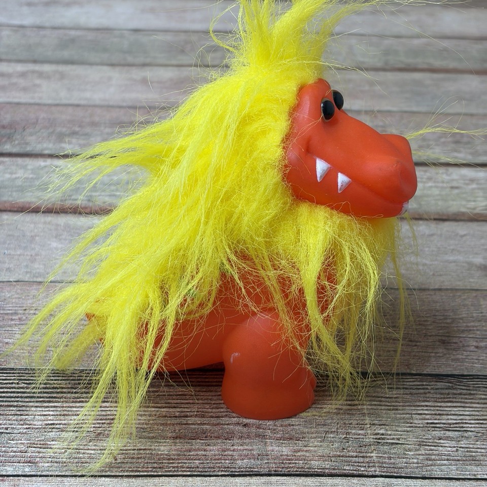 Vintage 1990’s Mykids Dino Brite Troll Doll Dinotrolls Toy Dinosaur ...