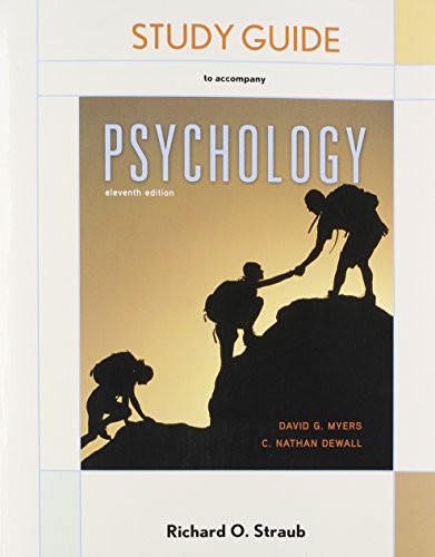 STUDY GUIDE FOR PSYCHOLOGY By David G. Myers **BRAND NEW ...