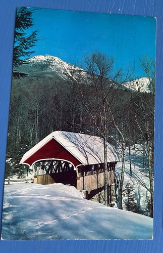 Flume Covered Bridge Franconia Notch NH 1963 Postcard - Mt. Liberty ...