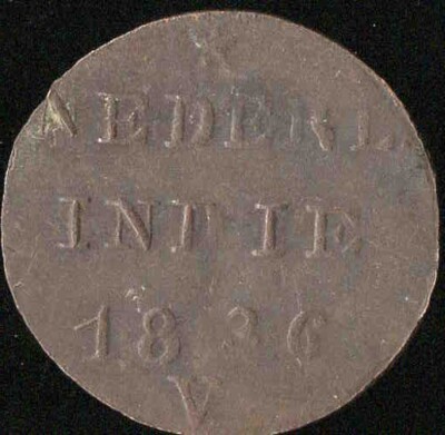 1836 NEDERL INDIE Duit - Netherlands Holland Dutch - East India Company ...