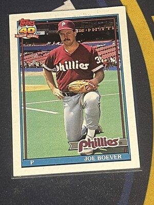 1991 Topps - #159 Joe Boever | eBay