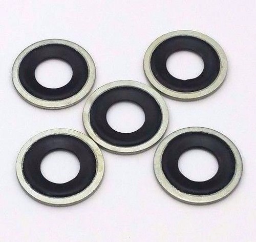 (25) M12 Metal Rubber Oil Drain Plug Gasket * Fits GM Chevrolet Dorman ...