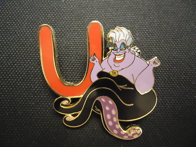 DISNEY ALPHABET SERIES U URSULA PIN | eBay