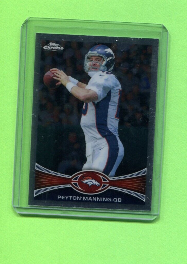 PEYTON MANNING BRONCOS COLTS 2012 TOPPS CHROME FOOTBALL CARD #161 | eBay