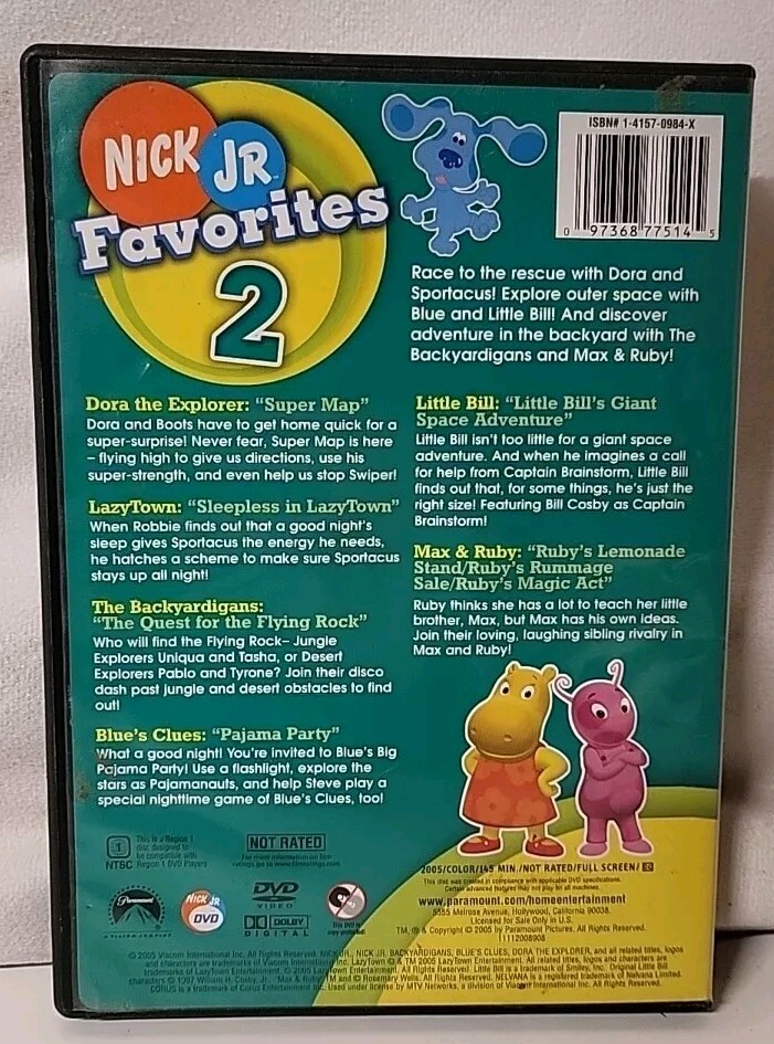 Nick Jr. Favorites - Vol. 2 - DVD - GOOD | eBay