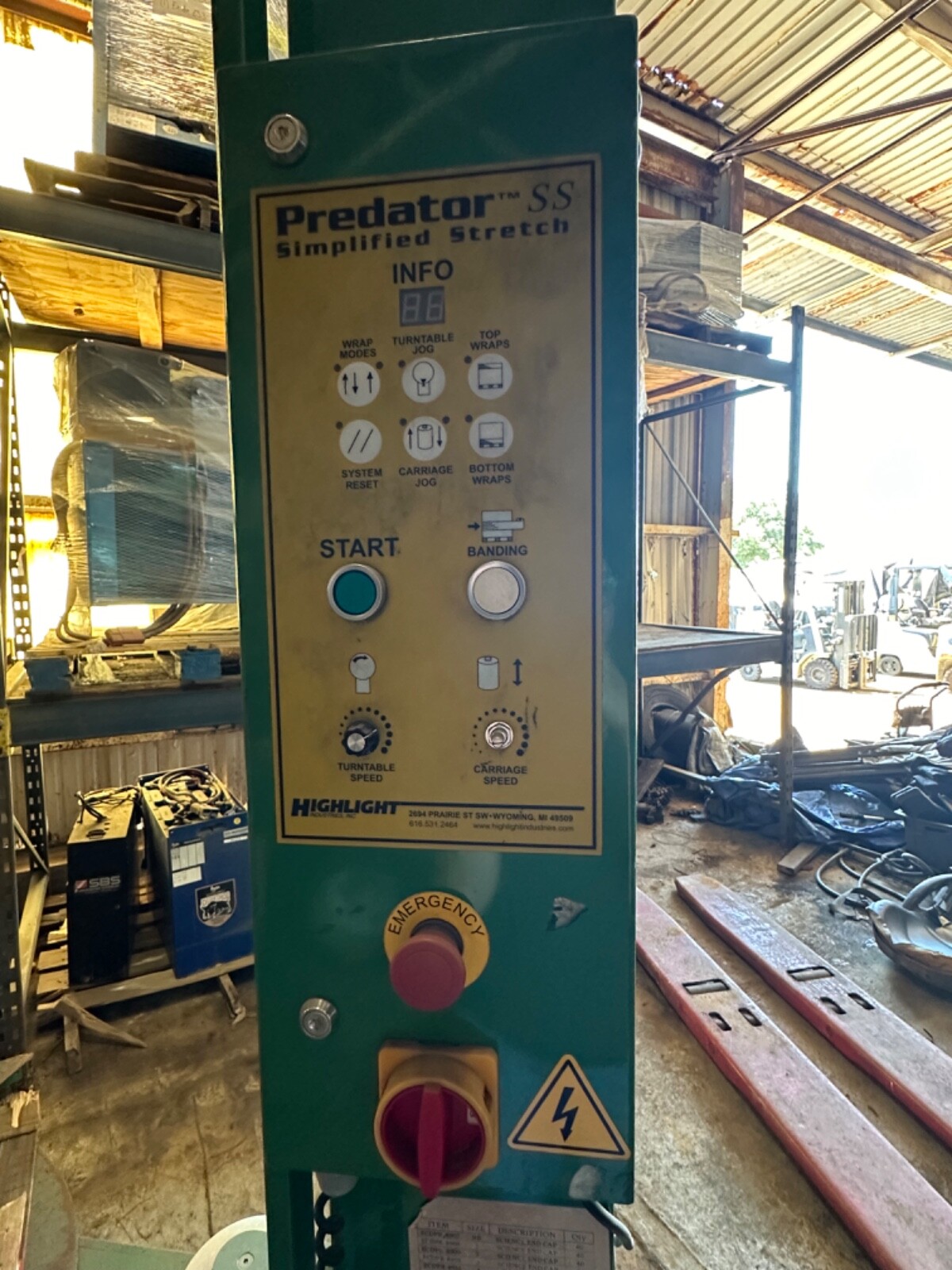 PREDATOR SS Semi-Automatic Stretch Wrap Machine - 52 x 52 x 110" | eBay