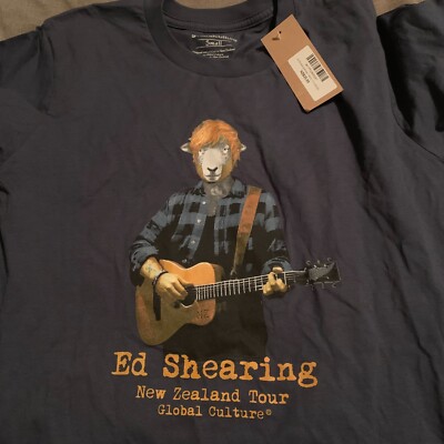 ED SHEERAN "Ed Shearing" New Zealand Tour Global Culture Blue BRAND NEW ...